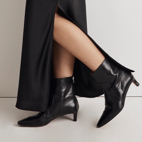 Madewell | Shoes | New Madewell The Dimes Kittenheel Boot In Crinkle ...